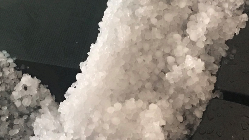 Hail was spotted falling down on Transmountain Wednesday | KFOX