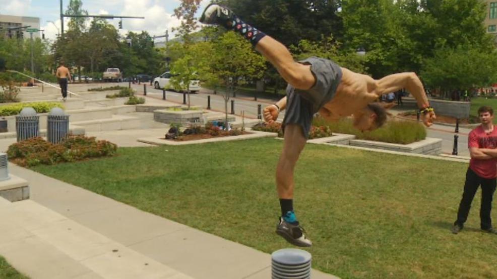 Parkour flips, dives, and slides its way into Asheville | WLOS