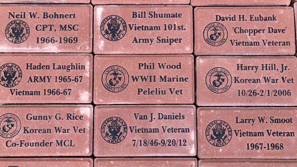 Bricks to honor veterans being placed at Monument Terrace for 'Walk of ...